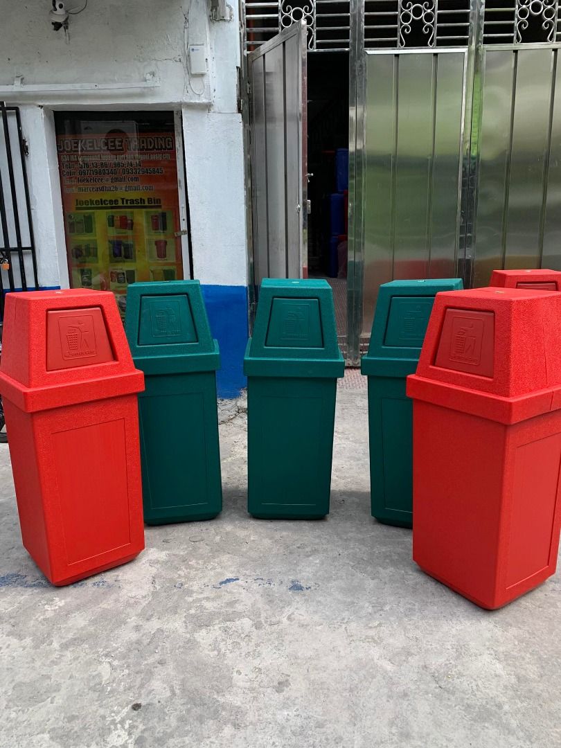 HOODED TRASH BIN, Furniture & Home Living, Cleaning & Homecare Supplies ...