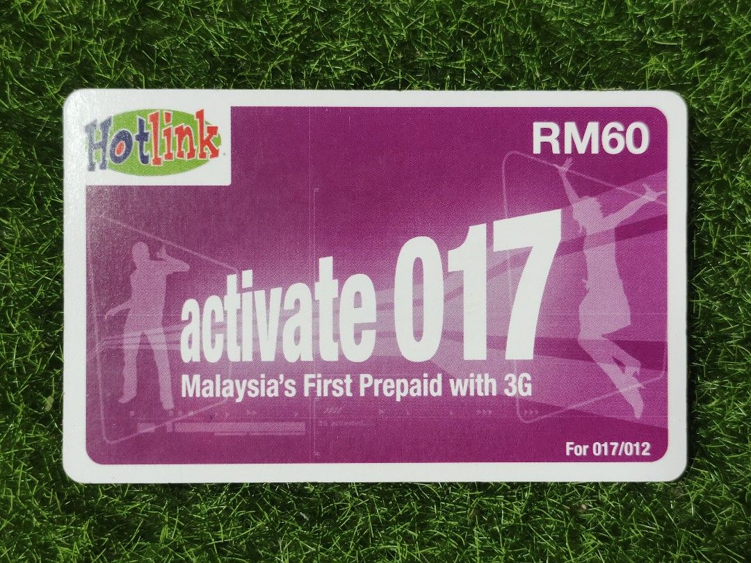 Hotlink RM60 Used Reload Card/ activate 017, Hobbies & Toys ...