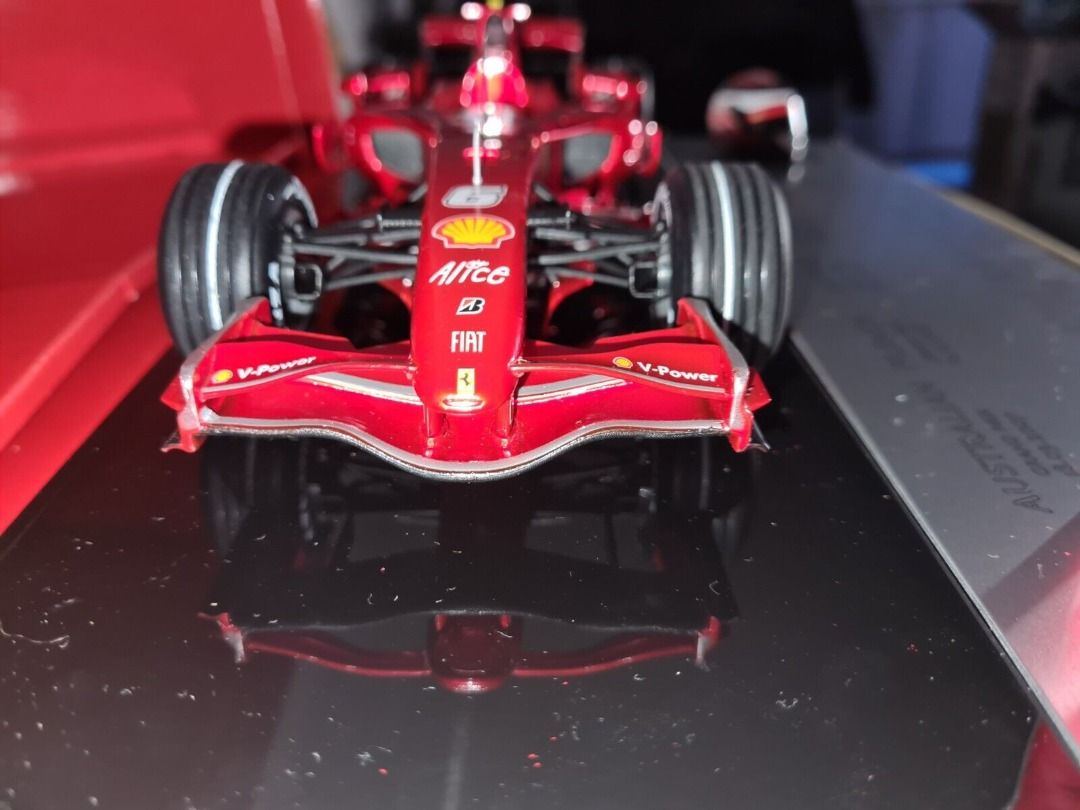 HOTWHEELS 1/18 Diecast f1 racing car model 2007 Brazil Ferrari 2007 ...