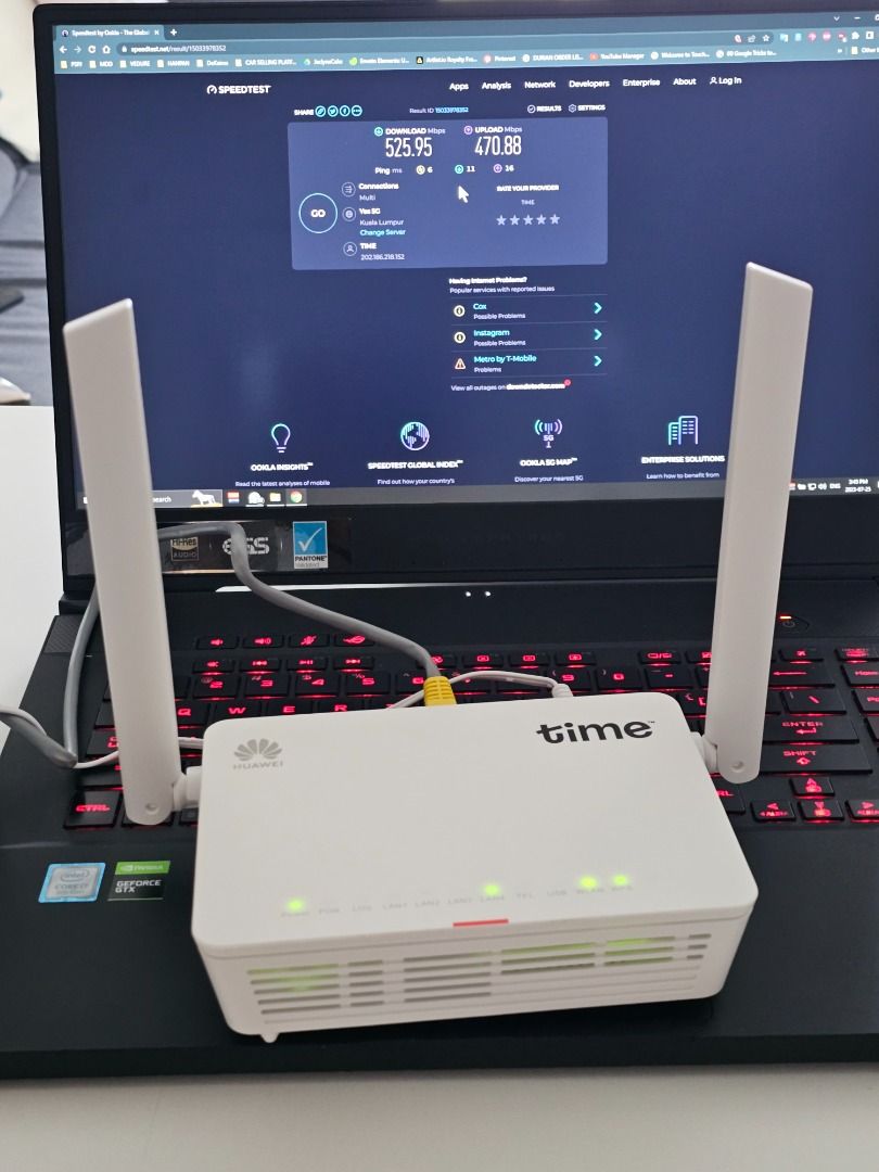 Huawei Mesh Wifi Router Modem Or Ap Optixstar Hg X Latest Model Computers Tech