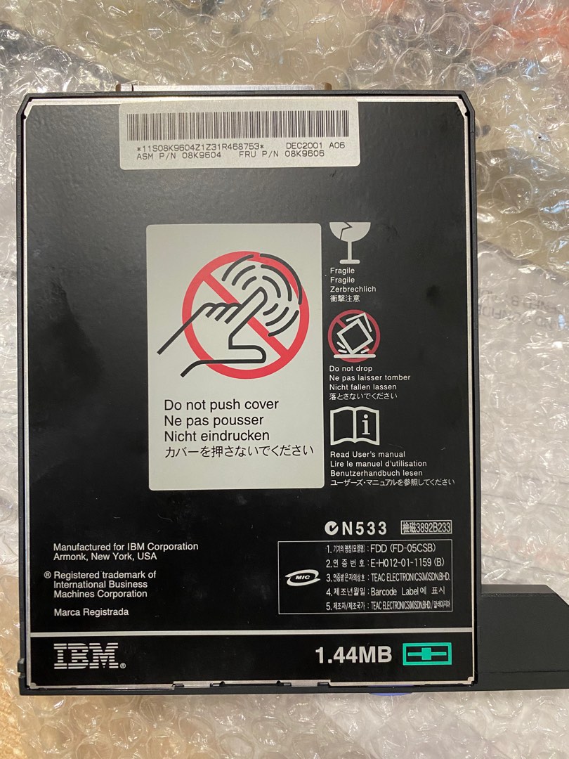 IBM Thinkpad 1.44Mb Floppy Disk Drive, Computers & Tech, Parts ...