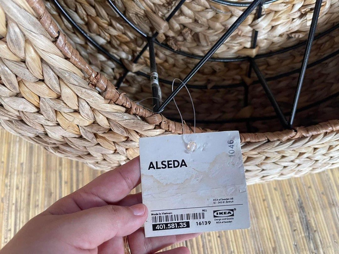 Ikea alseda rattan stool, Furniture & Home Living, Furniture, Other ...
