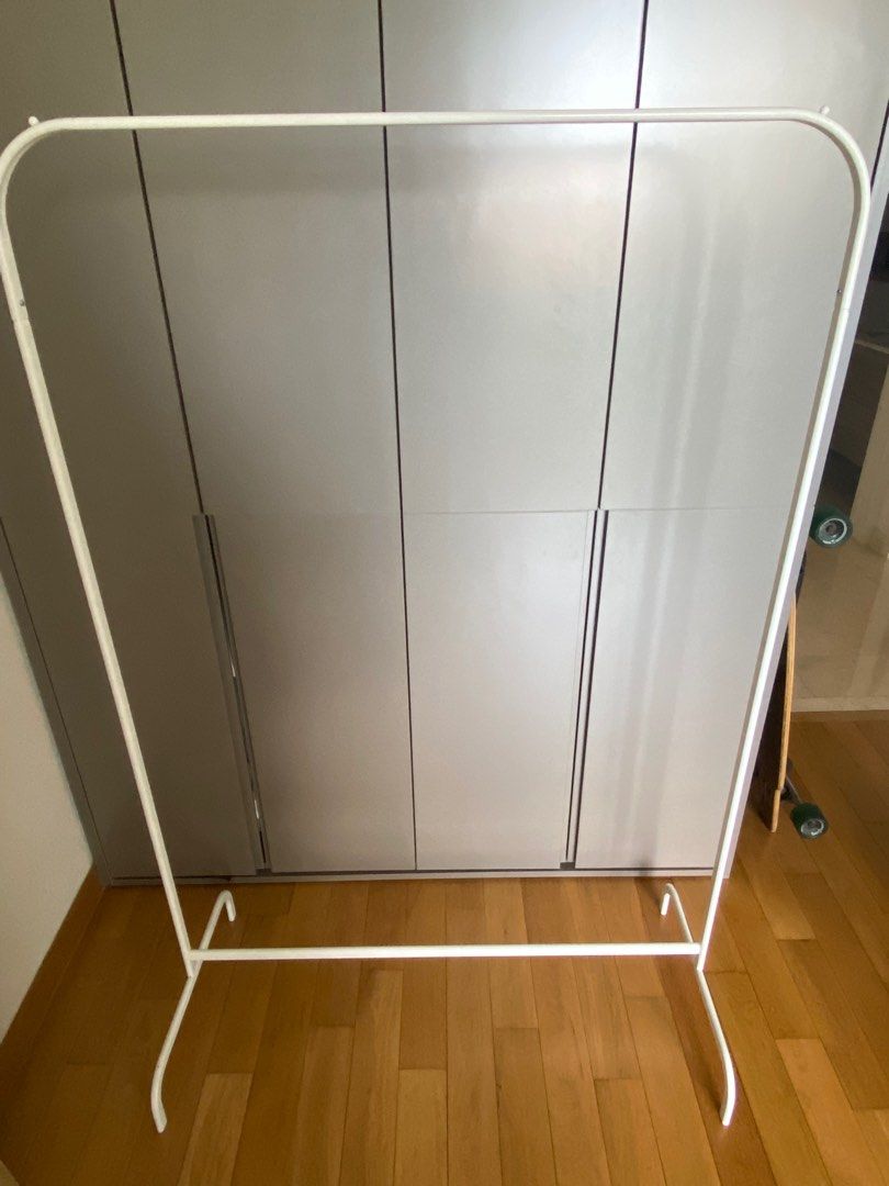 IKEA MULIG Clothing Rack / Clothes Rack white, Furniture & Home Living, Furniture, Other Home ...