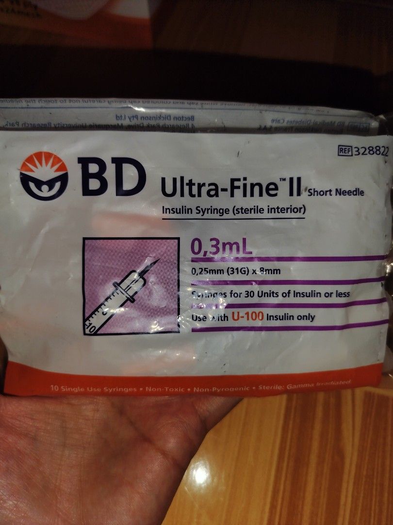 Insulin Syringe (Short needle) BD Ultra-Fine II on Carousell