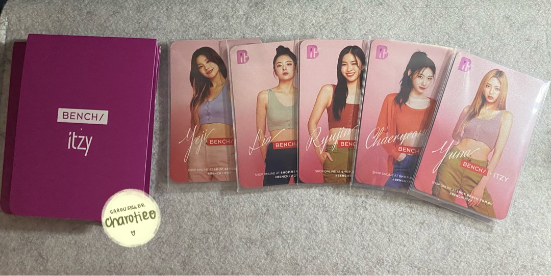 ITZY - OT5 BENCH VIP Fanmeet Photocards Set on Carousell