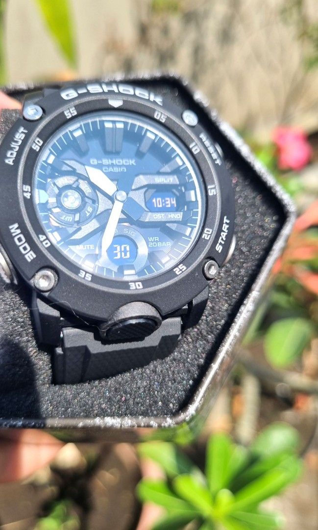 Jam PRIA DIGITAL CARBON CASIO G - SHOCK GA 2000 CARBON ori Full Set SBTR neo, Fesyen Pria, Jam ...