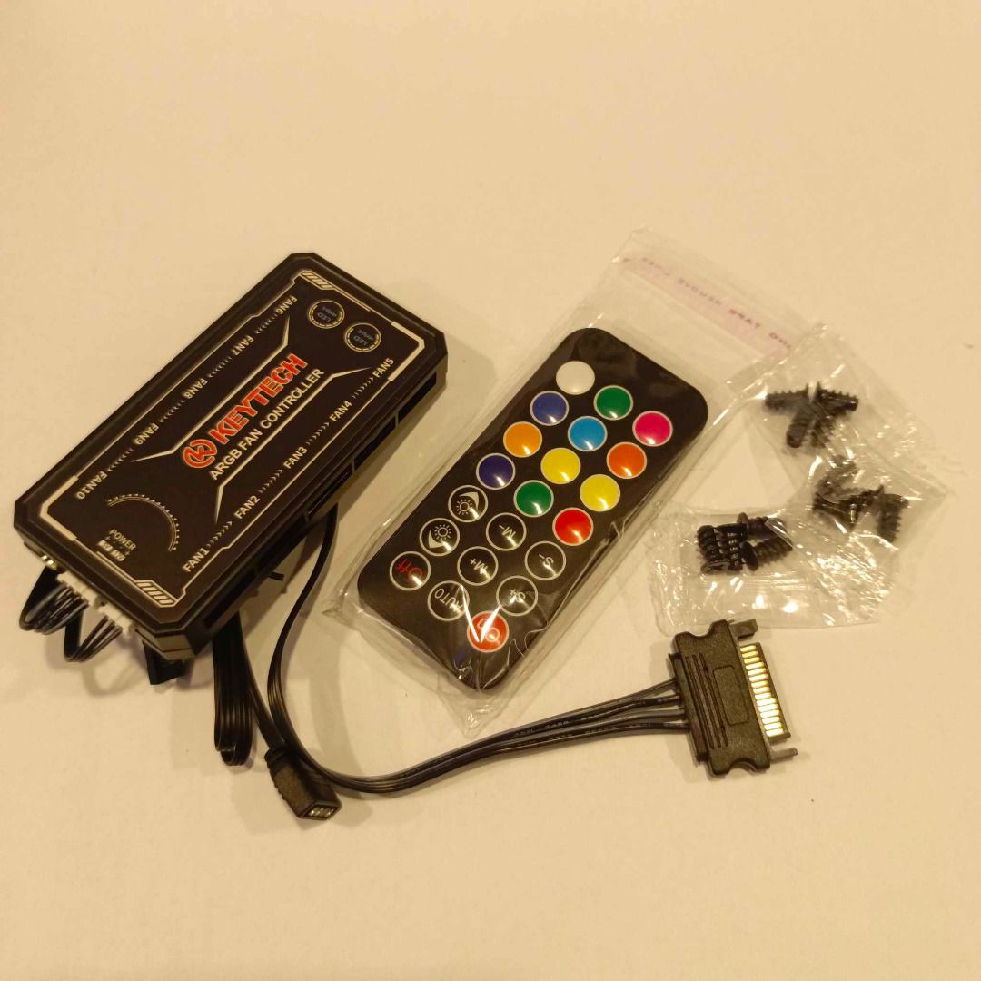 KEYTECH STORM X3 3IN1 ARGB FAN CONTROLLER, Computers & Tech, Parts ...