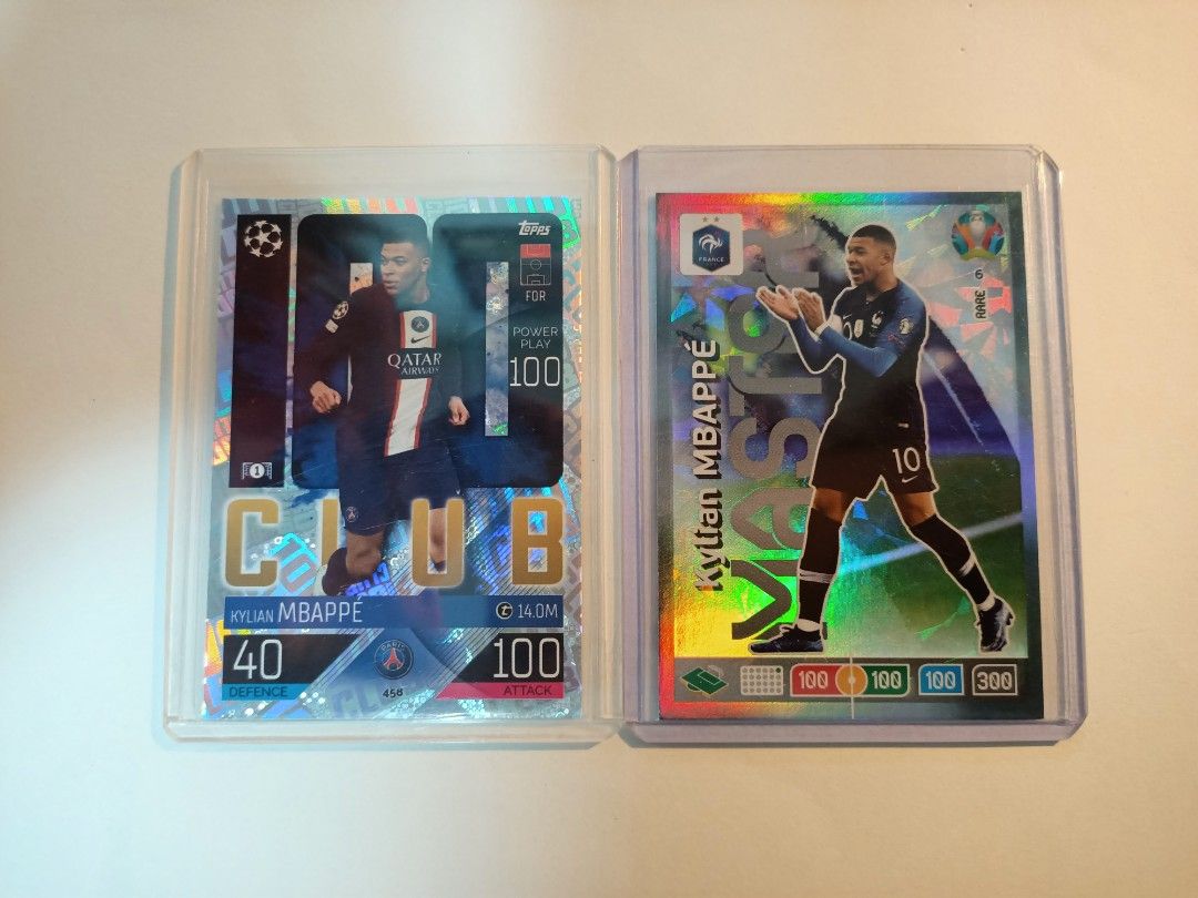 Kylian mbappe lot ( Lionel Messi Cristiano Ronaldo Match attax limited ...