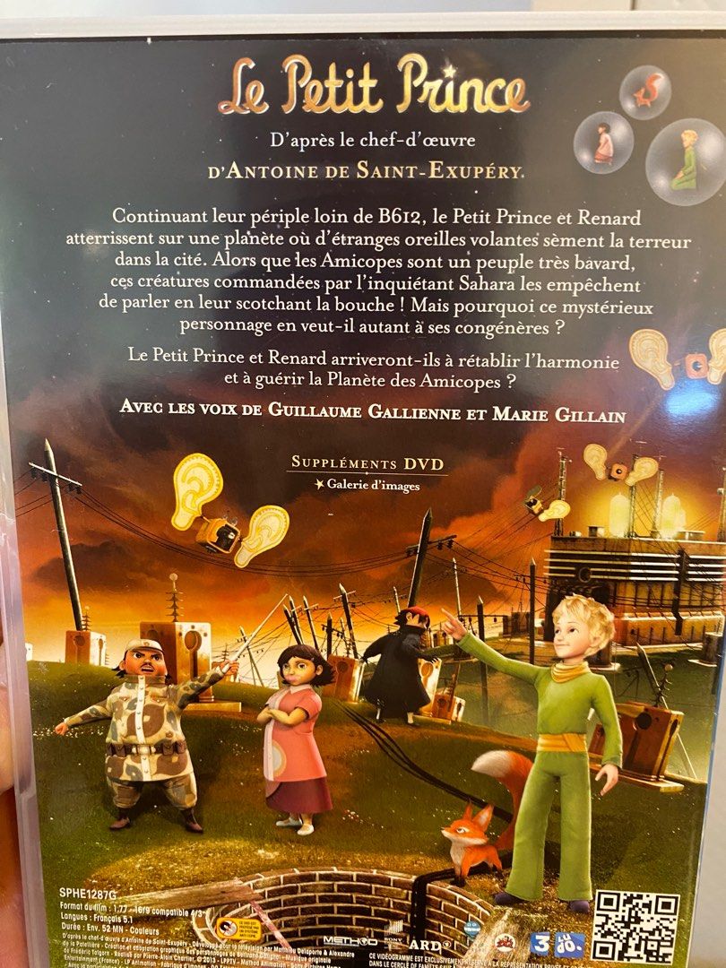 Le Petit Prince French DVD, Hobbies & Toys, Music & Media, CDs & DVDs ...
