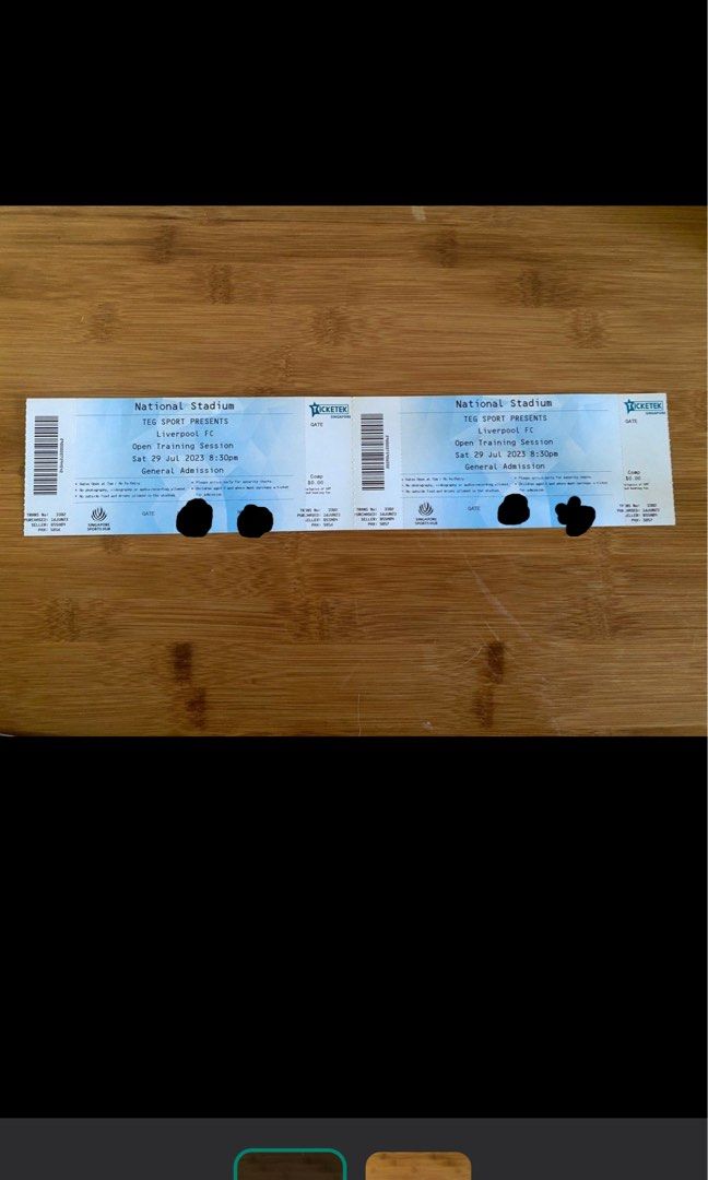 Liverpool FC training ticket, Tickets & Vouchers, Event Tickets on ...