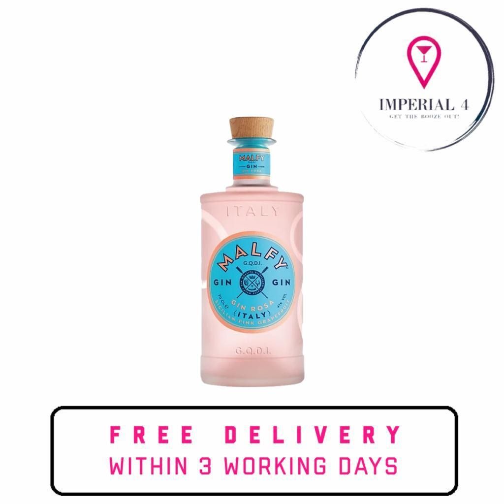Malfy Gin Rosa - 700ML, Food & Drinks, Alcoholic Beverages on Carousell