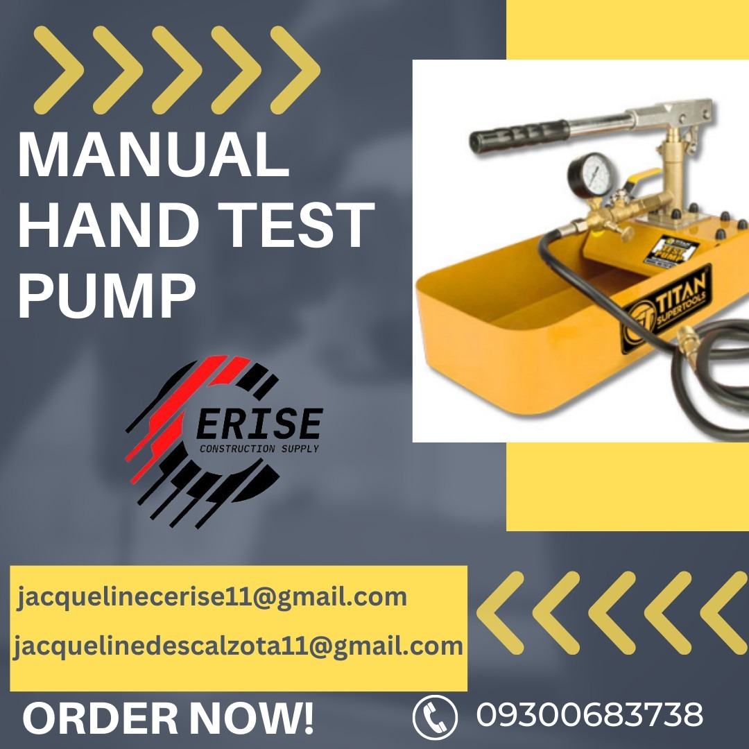 MANUAL HAND TEST PUMP, Commercial & Industrial, Industrial Equipment on ...