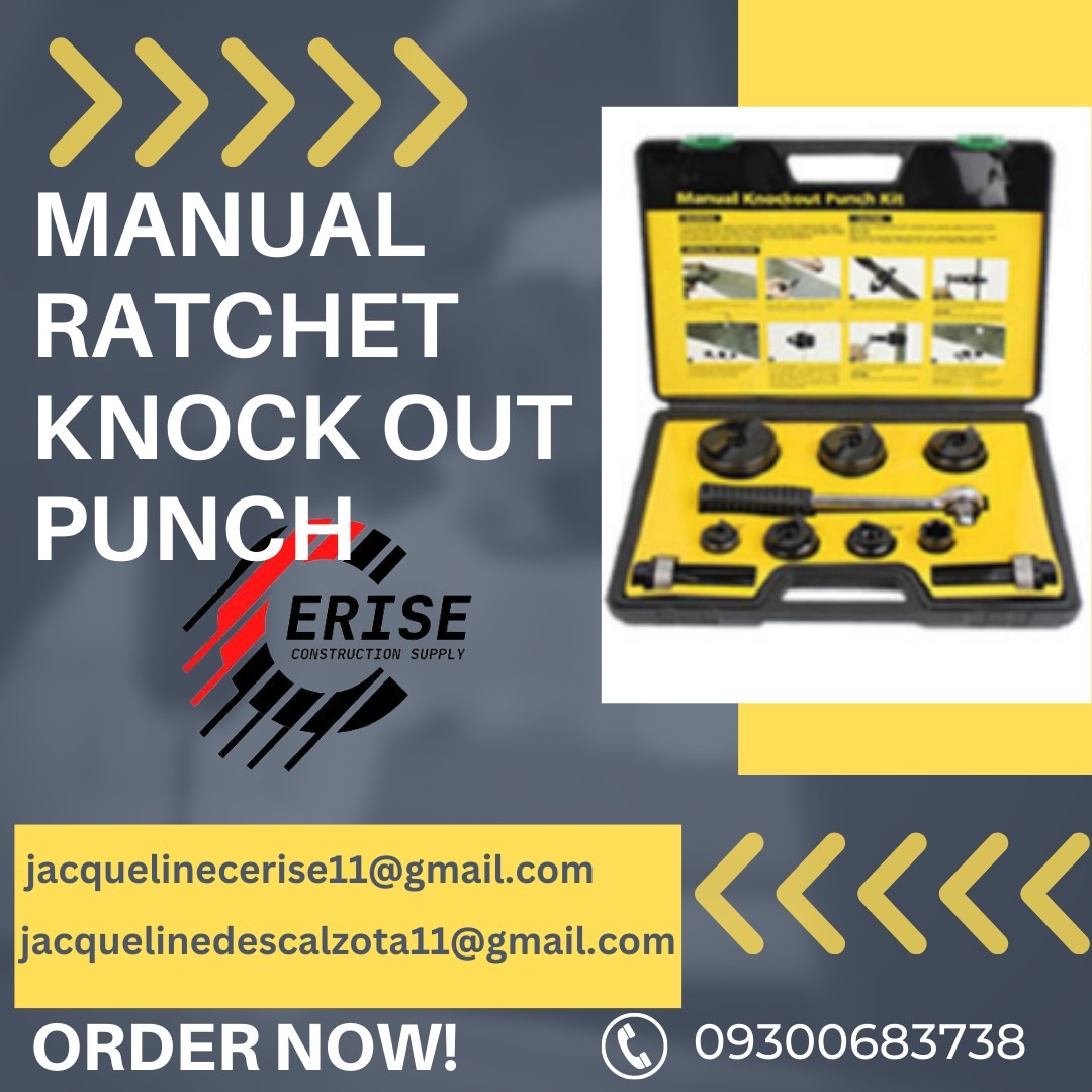 MANUAL RATCHET KNOCK OUT PUNCH, Commercial & Industrial, Industrial ...