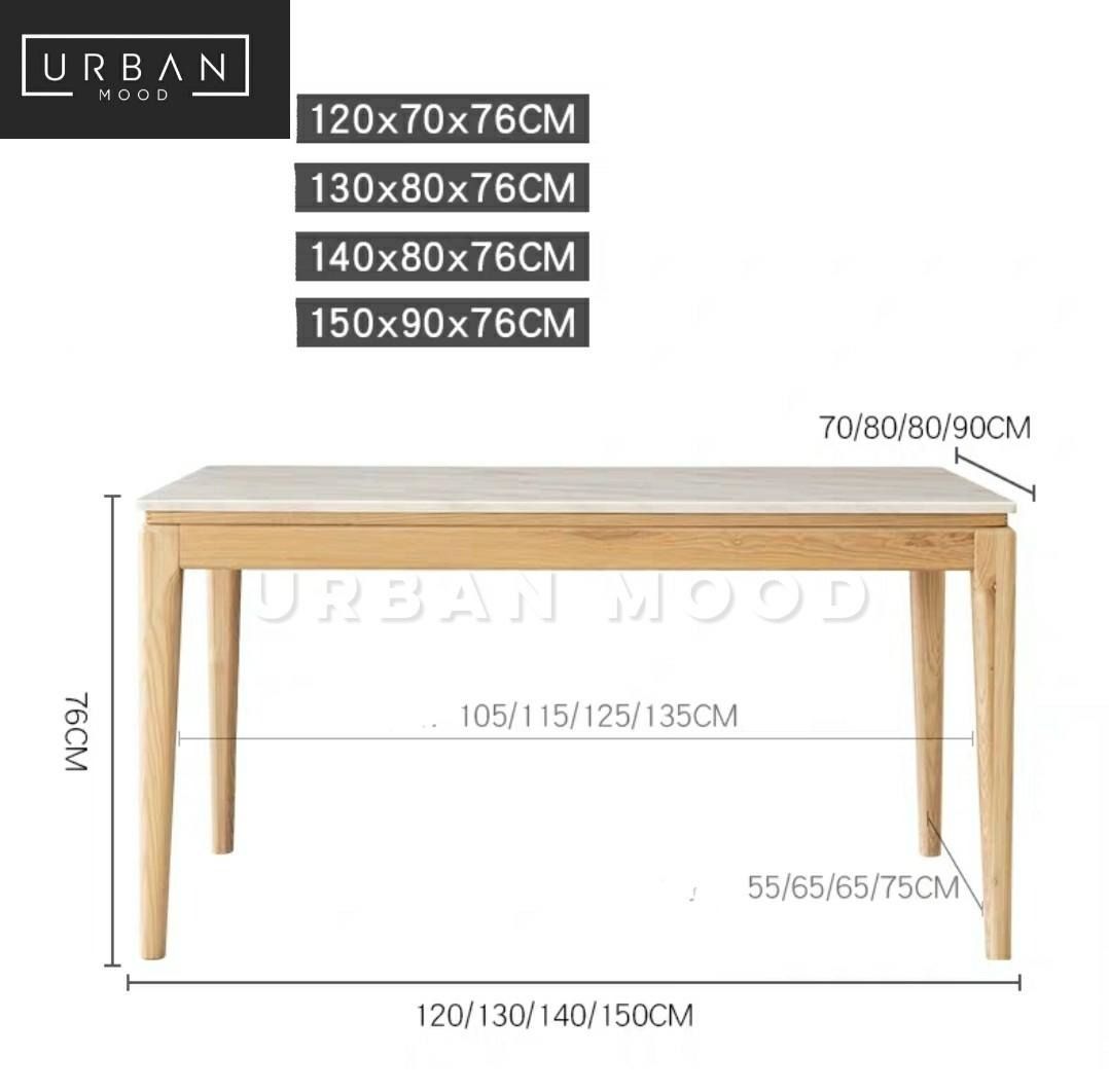 MARON Scandinavian Marble Dining Table, Furniture & Home Living ...
