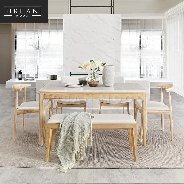MARON Scandinavian Marble Dining Table, Furniture & Home Living ...
