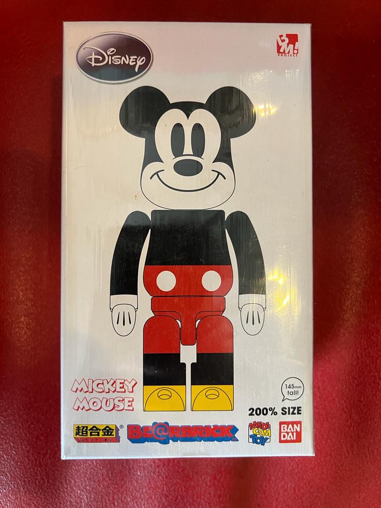 MEDICOM BANDAI Chogokin Mickey Mouse 200% BE@RBRICK superalloy, Hobbies ...