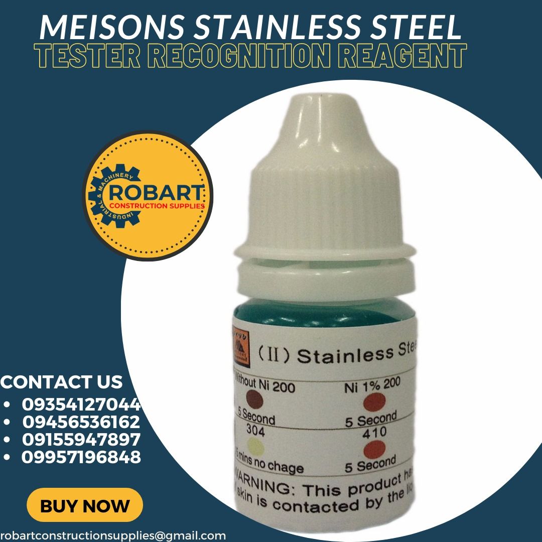 MEISONS STAINLESS STEEL TESTER RECOGNITION REAGENT, Commercial ...