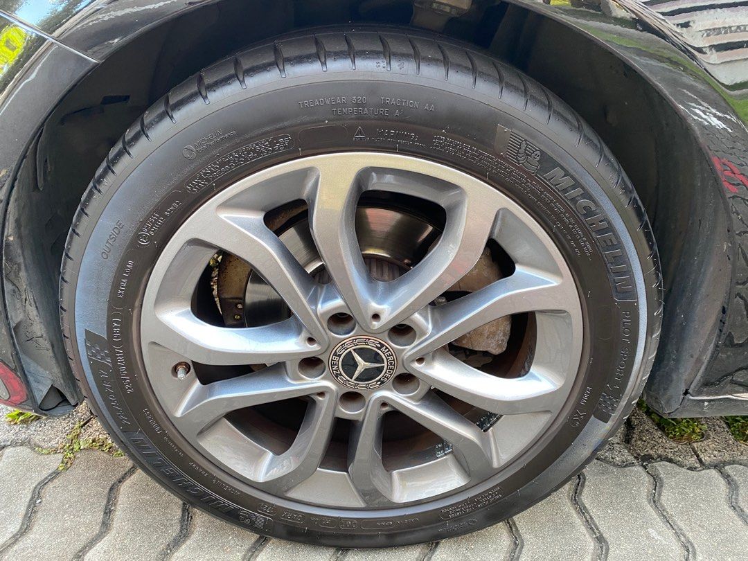 Mercedes W205 C180 Stock Rims 17”, Car Accessories, Tyres & Rims on ...