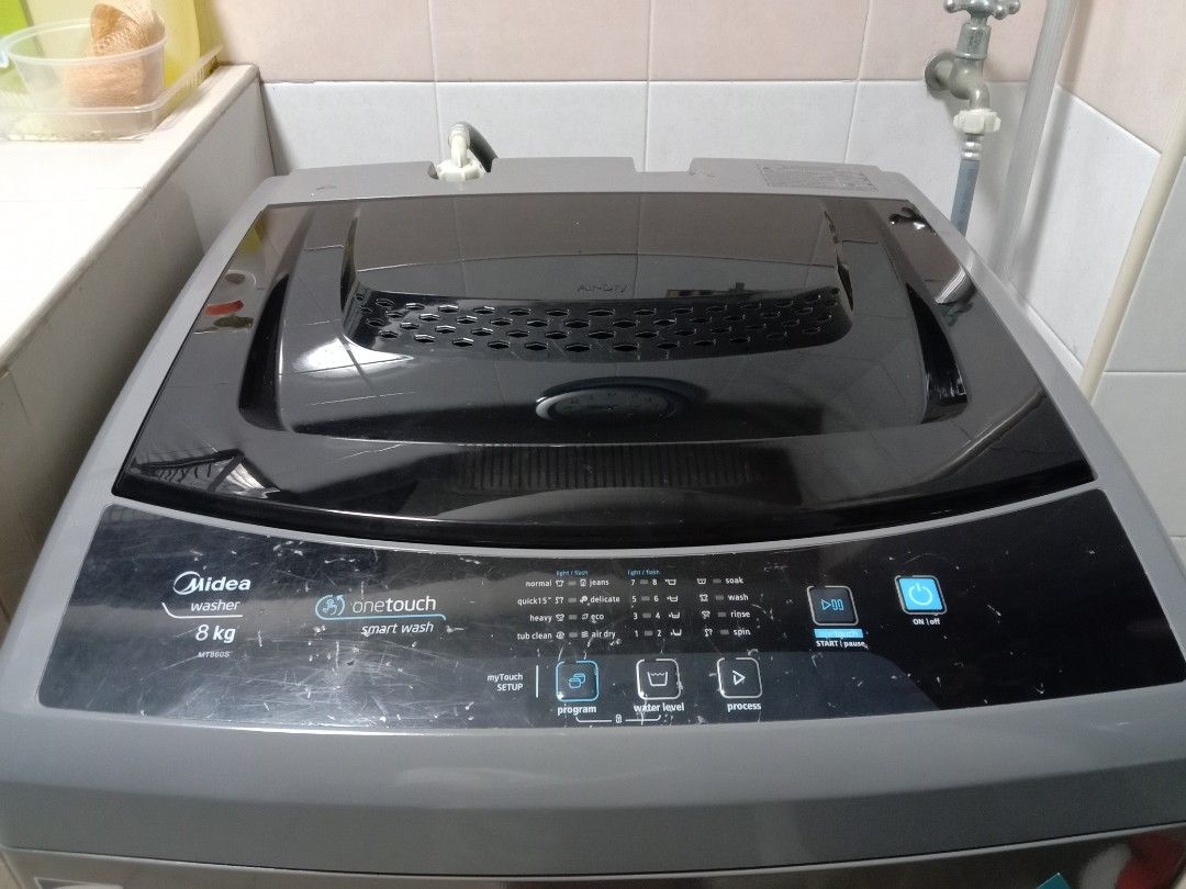 Midea 8kg top load washing machine, TV & Home Appliances, Washing ...