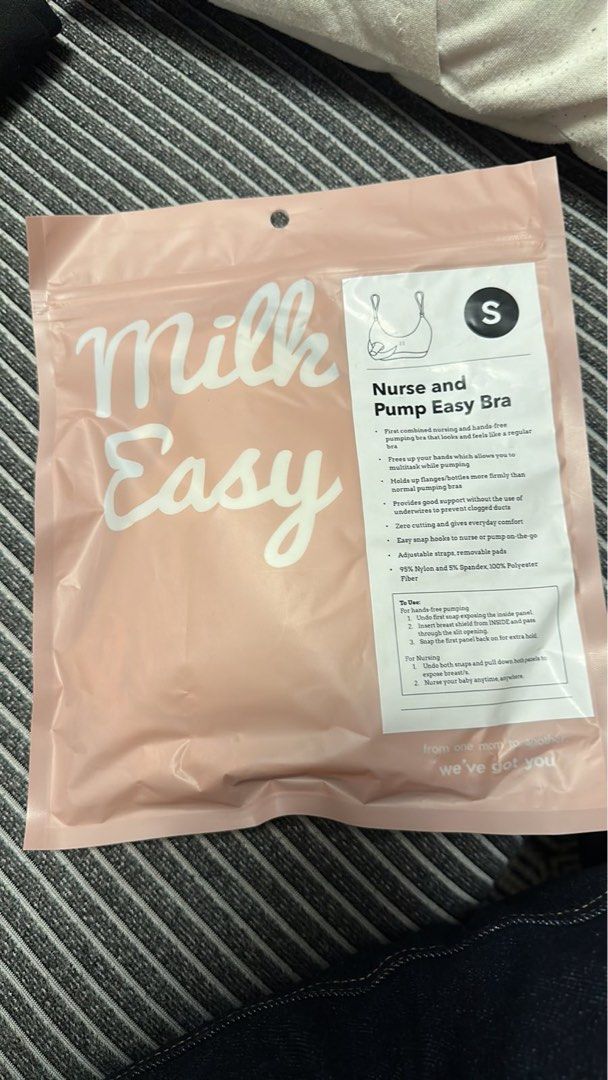 Milk Easy Nurse and Pump Breastfeeding Bra Small on Carousell