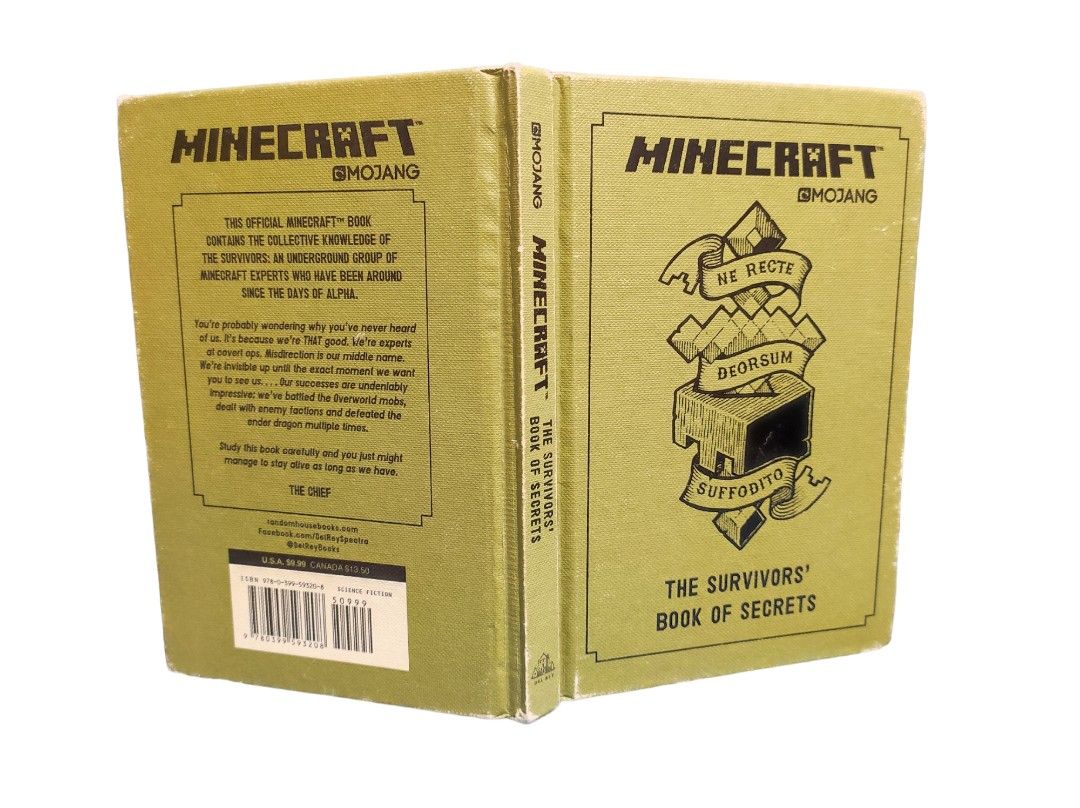 Minecraft Survivors Book of secrets vintage Minecraft book collectible ...