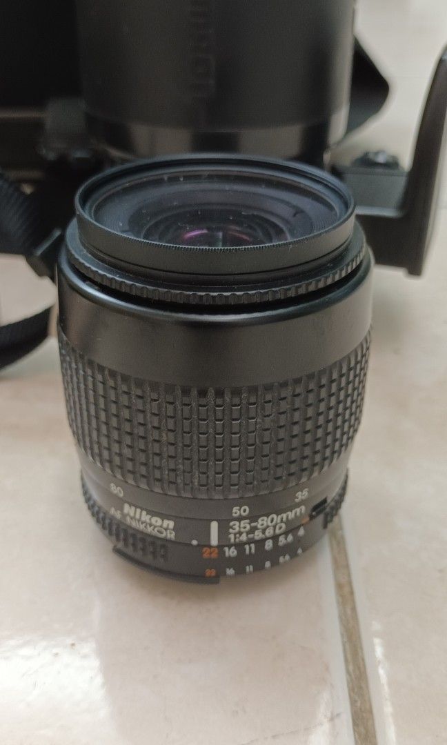 Nikon F50 with 2 Lens, Photography, Cameras on Carousell