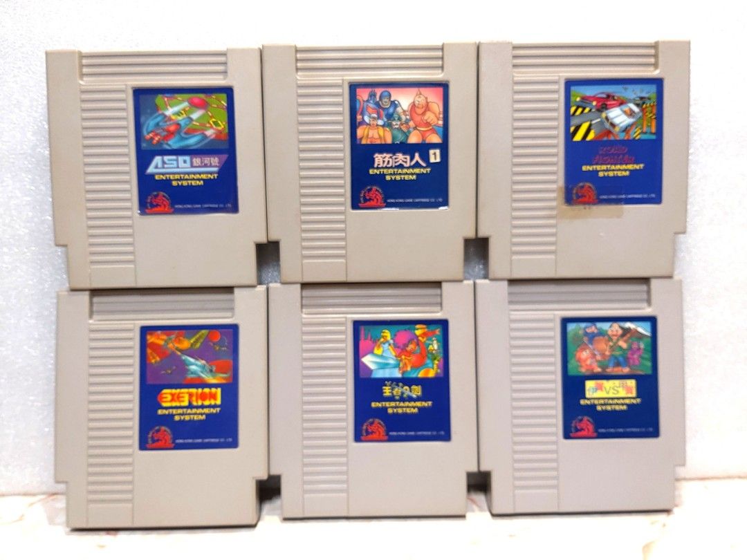 Nintendo NES game cartridge Hong Kong Version 任天堂 灰機 遊戲帶 香港版, 電子遊戲 ...