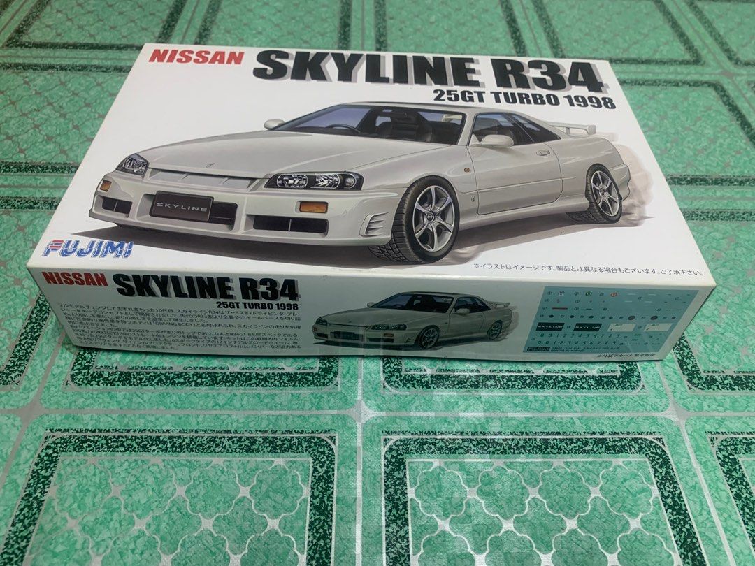 NISSAN SKYLINE R34| FUJIMI | NEW, Hobbies & Toys, Toys & Games on Carousell