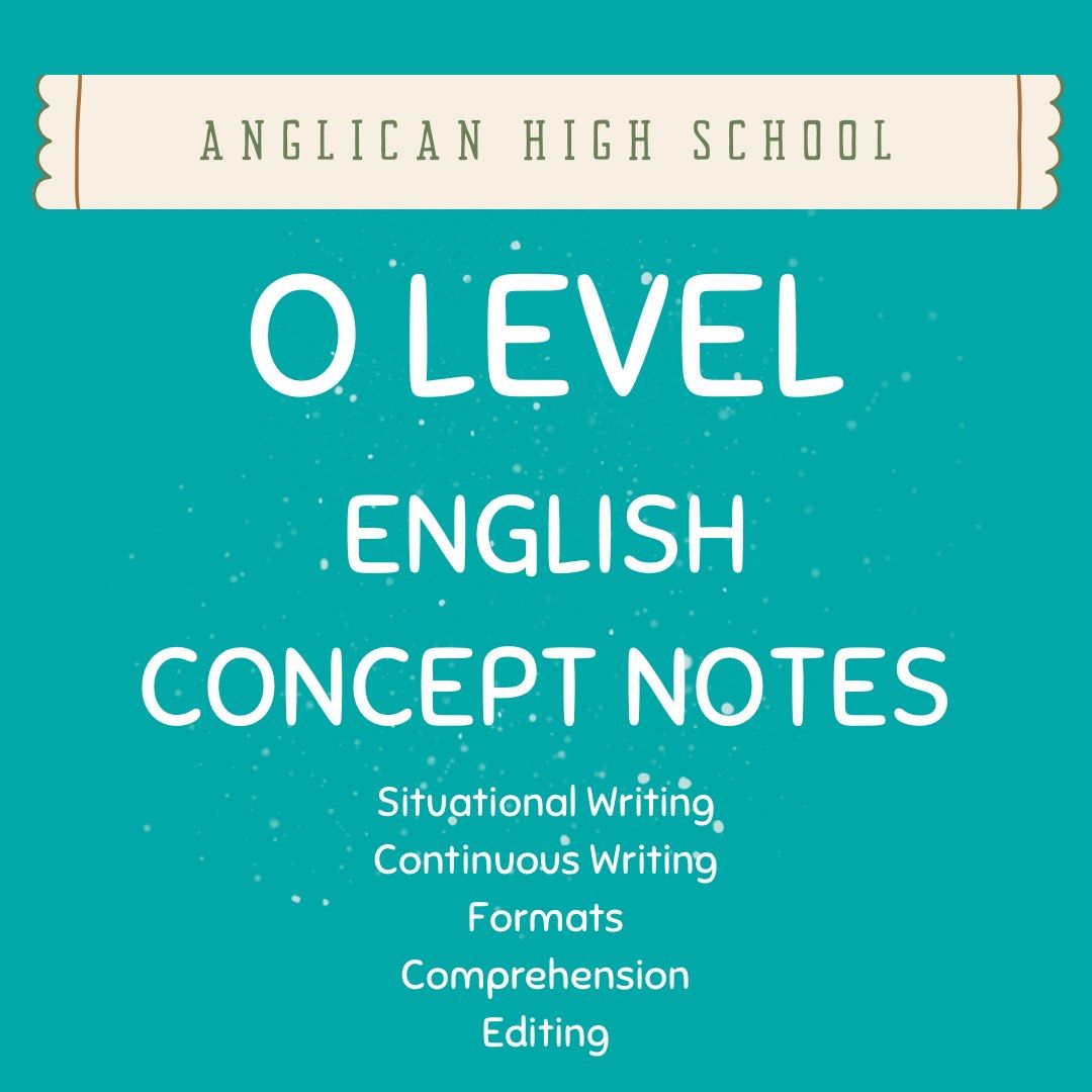 O LEVEL ENGLISH Notes, Hobbies & Toys, Books & Magazines, Assessment ...