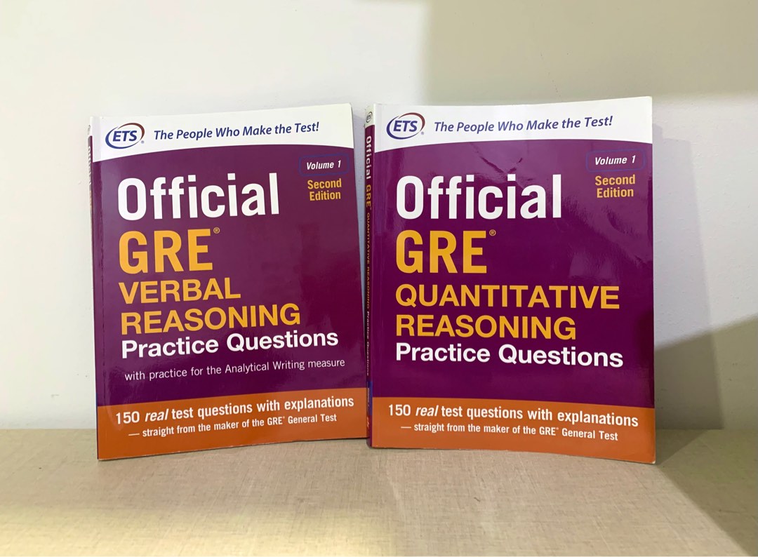 Official GRE Verbal & Quant practice questions by ETS, Hobbies & Toys, Books & Magazines ...