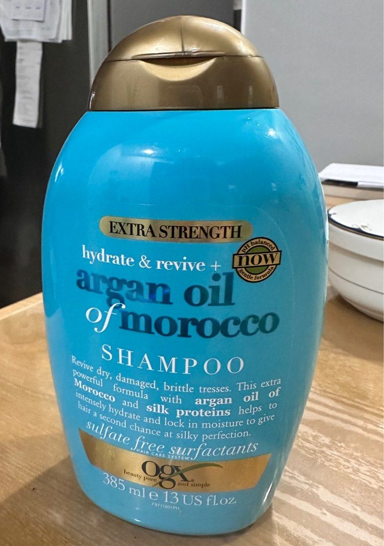 OGX Shampoo Argan Oil (Hydrate & Revive), Beauty & Personal Care, Hair ...