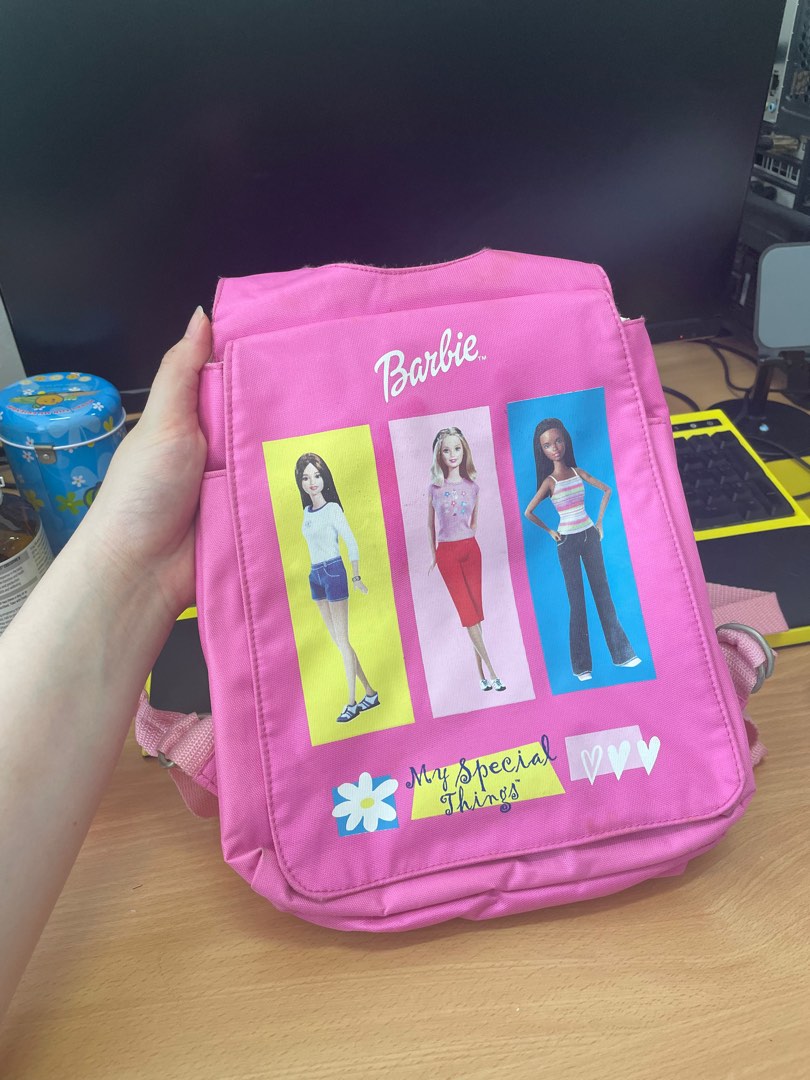 Old School Barbie Backpack, Women's Fashion, Bags & Wallets, Backpacks ...