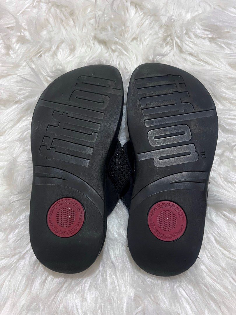 Original Fitflop Black Sequin Sparkle, Women's Fashion, Footwear, Flats ...