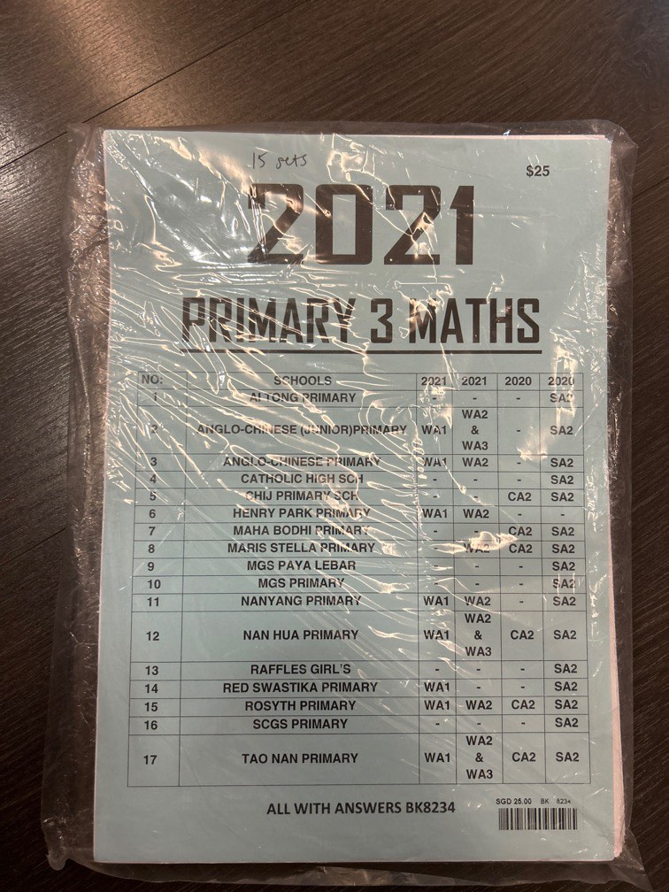 P3 Math Exam Papers, Hobbies & Toys, Books & Magazines, Assessment ...