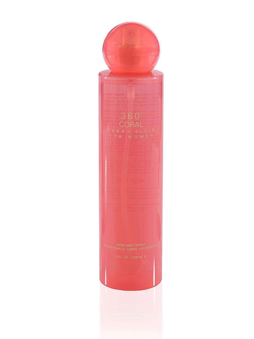 Perry Ellis 360 Degrees Coral Body Mist Spray 236ml, Beauty & Personal ...