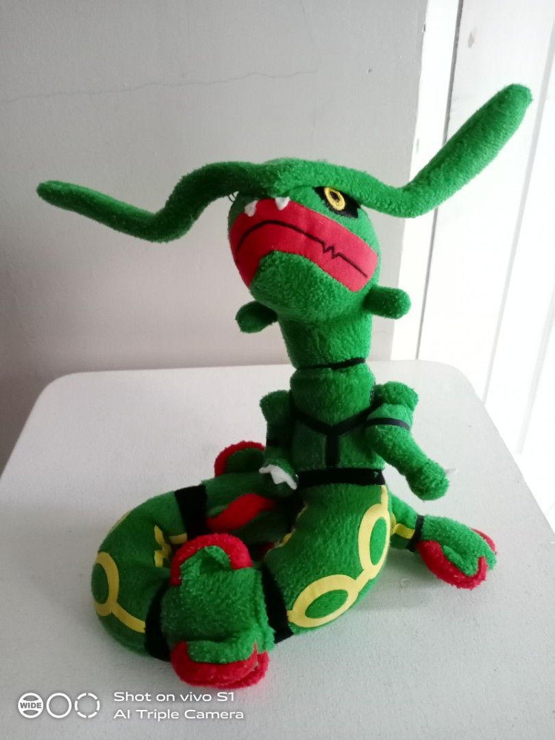 Pokemon Plush Rayquaza Pokedoll, Hobbies & Toys, Toys & Games on Carousell