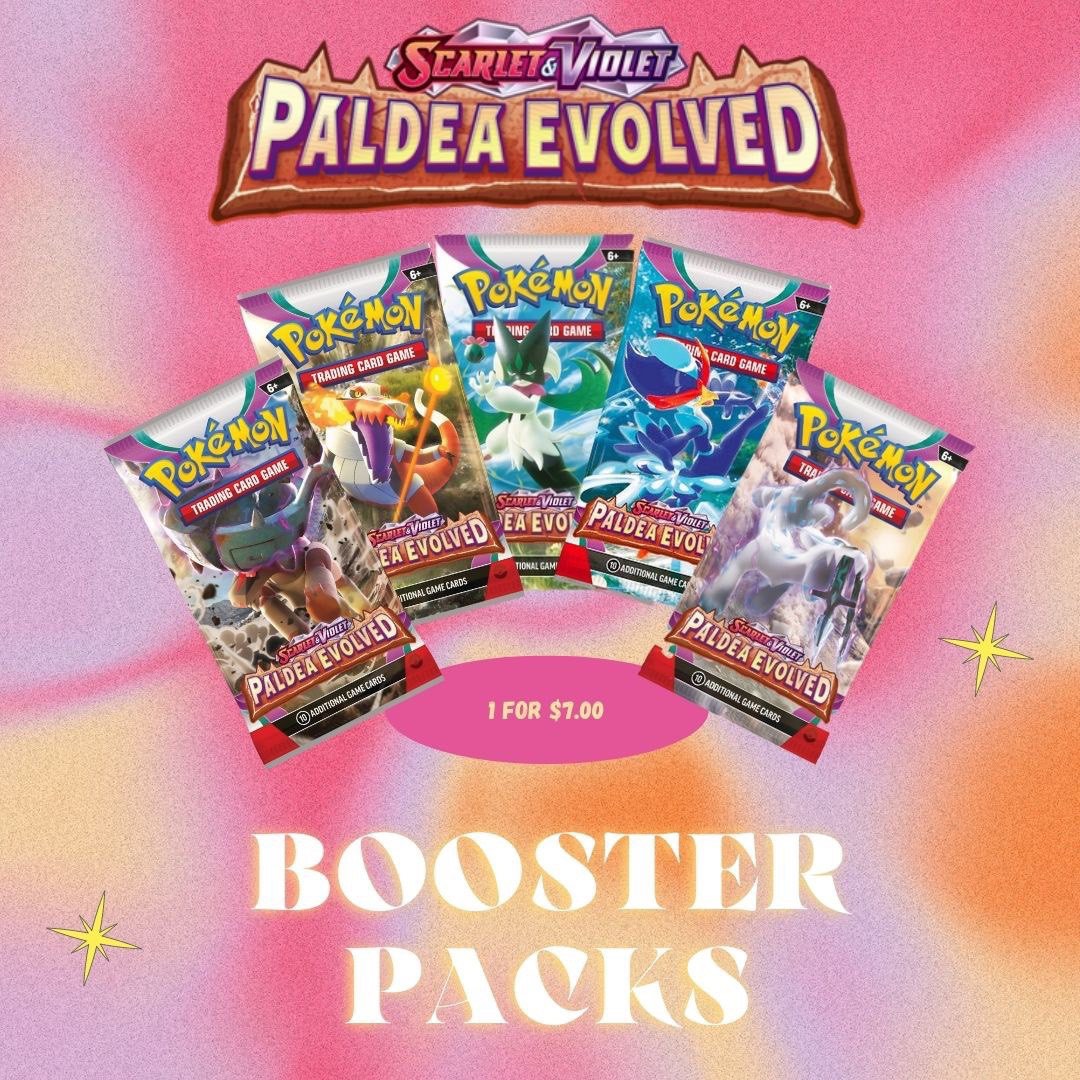 POKÉMON SCARLET&VIOLET PALDEA EVOLVED PACKS, Hobbies & Toys, Toys ...