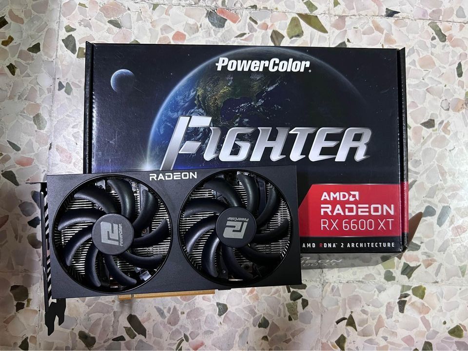 PowerColor Fighter AMD Radeon RX 6600 XT Gaming Graphics Card 8GB GDDR6 ...