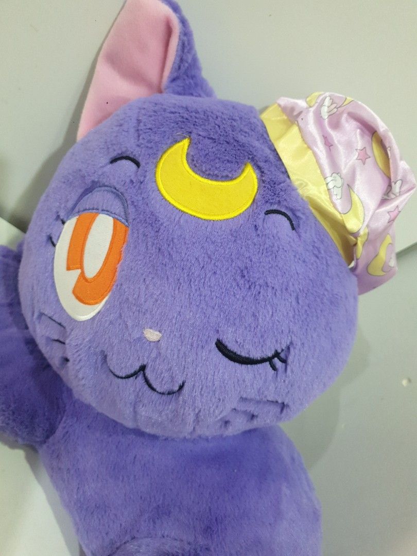 Pretty Guardian Sailor Moon Mecha deka plush doll figure Luna Banpresto, Hobbies & Toys, Toys ...