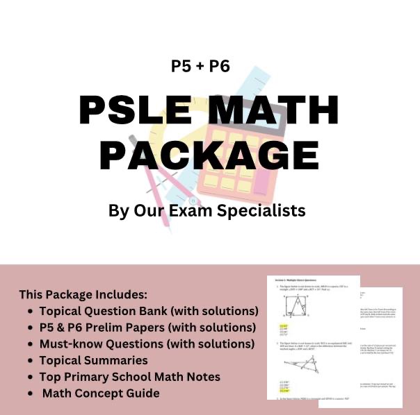 PSLE Math Package (Notes | Past Year Prelim Papers | Topical Question ...