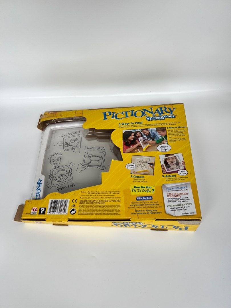 Pte owned Pictionary frame, Hobbies & Toys, Toys & Games on Carousell