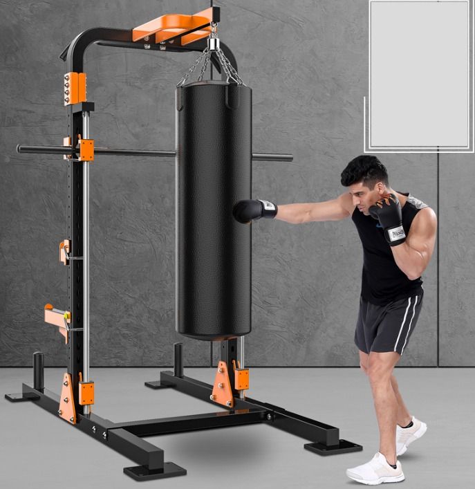 Punching Sand Bag Home Gym Machine Fitness Workout Breast Boxing Chest ...