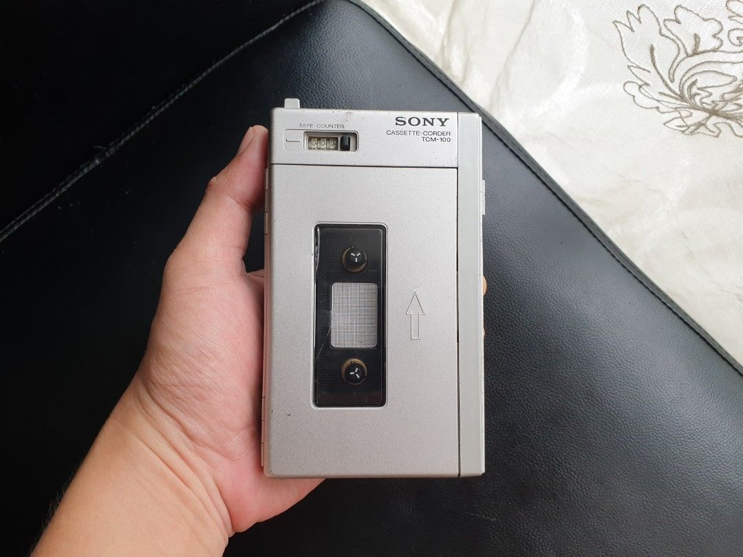 RARE Sony TCM-100 Portable Cassette Corder on Carousell
