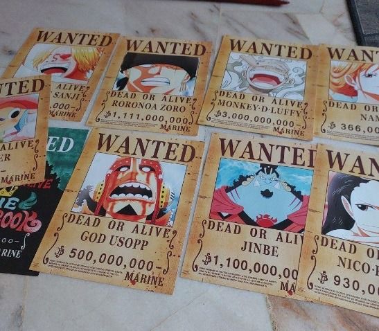 REJECT FAULTY LESS 1 PIECE One Piece Wanted Poster 19.5x28.5cm Luffy 3 ...