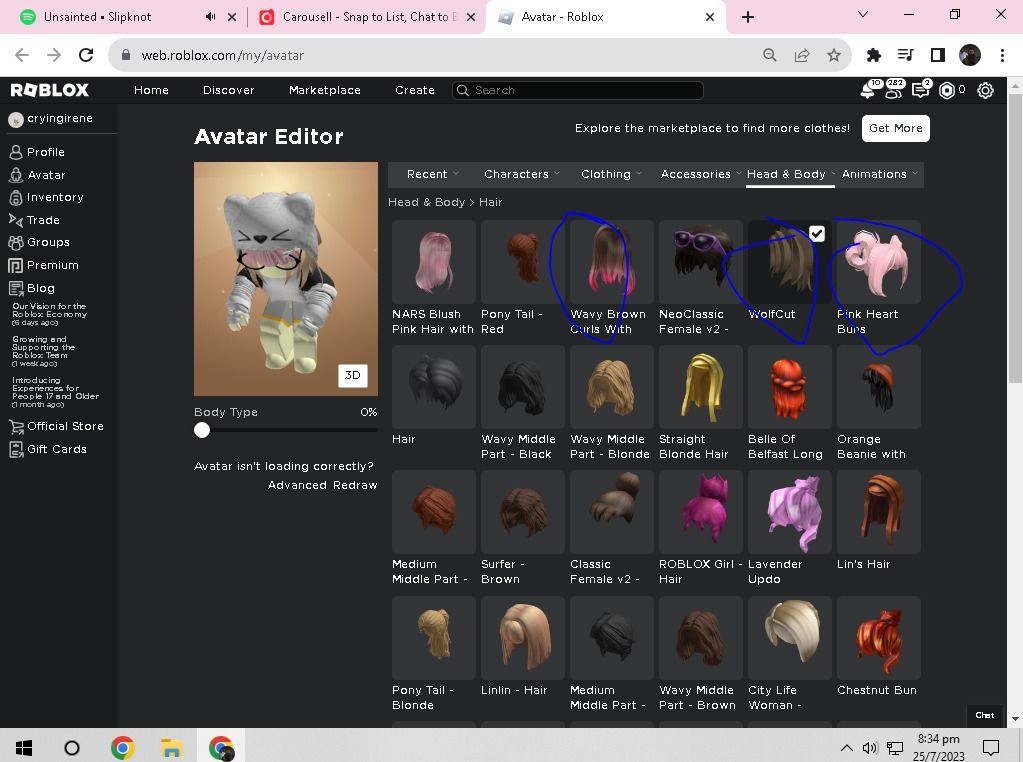 Roblox account (girl, with 5 animation,3 bundle and mm2 gamepass) on ...
