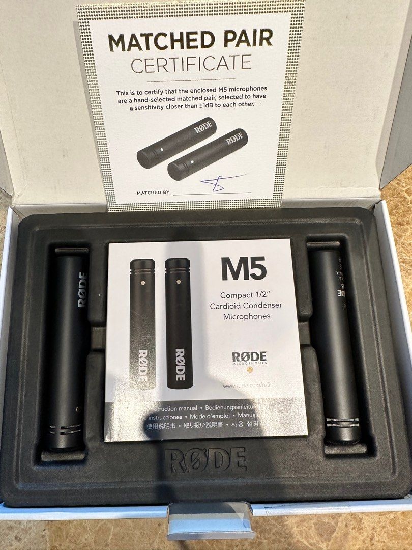 Rode M5 matched pair Drum mic, Hobbies & Toys, Music & Media, Music ...