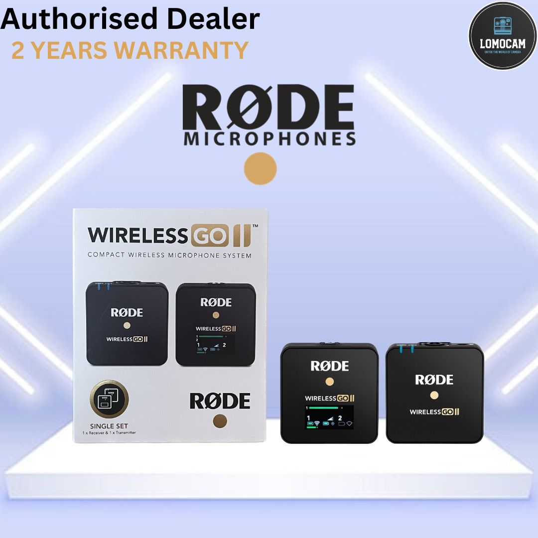 RODE Wireless GO II Single Compact Digital Wireless Microphone, Audio ...