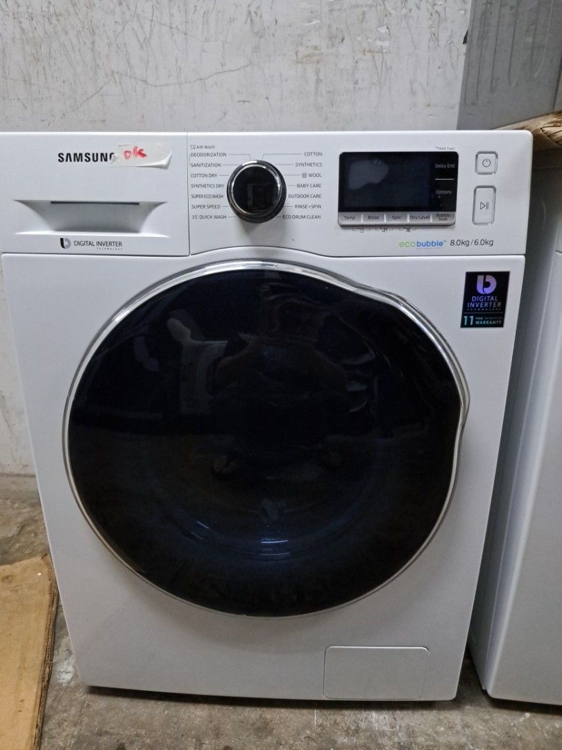 Samsung 8kg /6kg front load Washing Machine washer dryer inverter ...