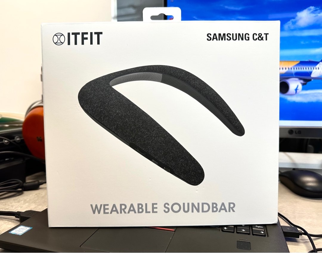 全新 香港行貨 new Samsung C&T ITFIT 穿戴式 藍芽喇叭 Bluetooth Wearable Soundbar 香港行貨 ...