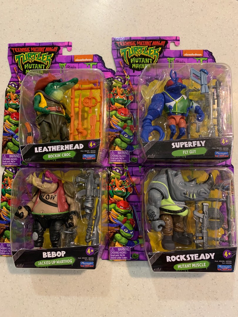 SET OF 4 : !IN HAND! Teenage Mutant Ninja Turtles: Mutant Mayhem ...